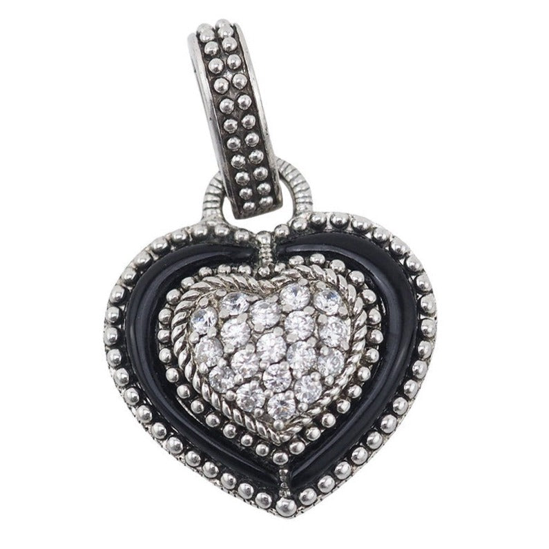 Judith Ripka Heart Enhancer Pendant – Vintage Jewelry Girl