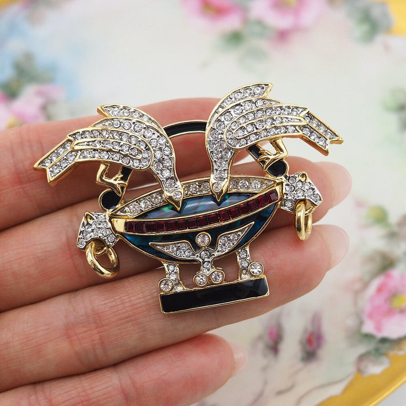 Vintage Butler Bird Bath Brooch – Vintage Jewelry Girl