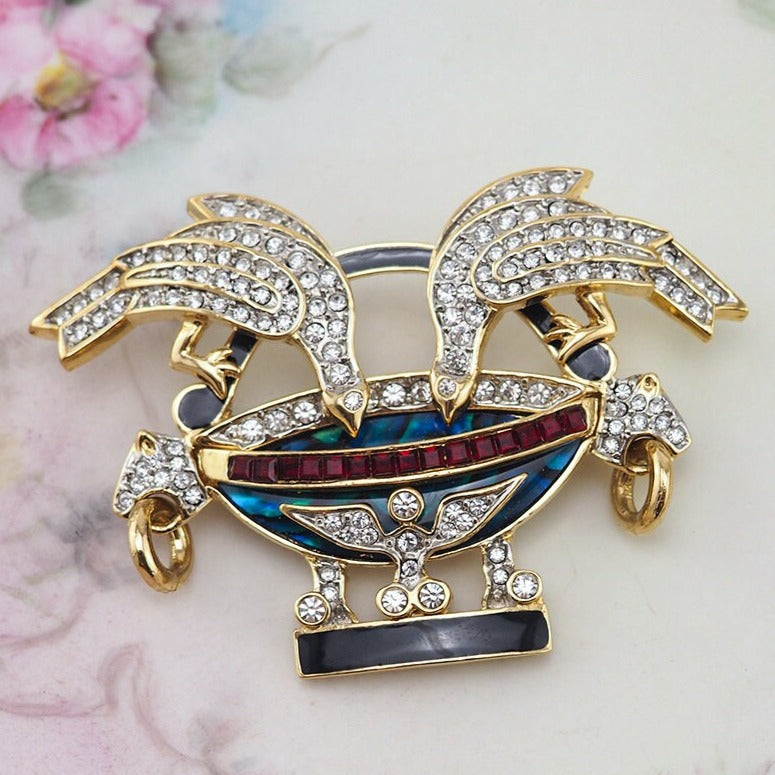 Vintage Butler Bird Bath Brooch – Vintage Jewelry Girl